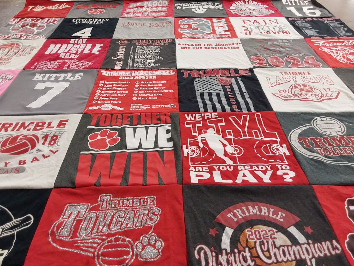 Project Repat - Trimble High School T-shirt Quilt